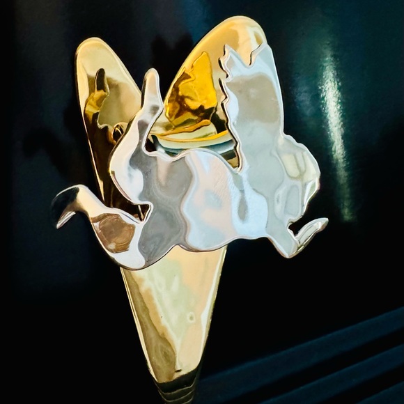 Accessories | Robert Lee Morris Rare Brass And Silver Angel Wing And ...